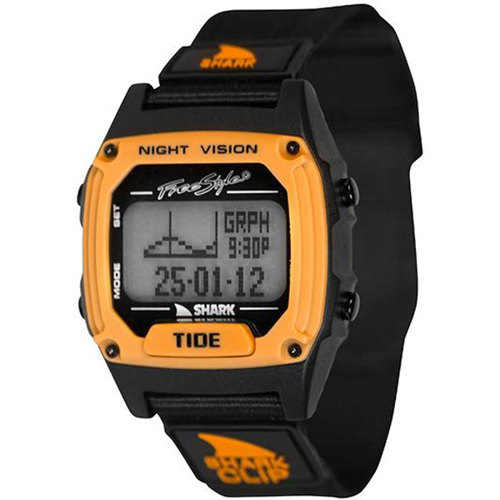 Freestyle Shark Classic Clip Tide Watch, Black/Orange 10027114