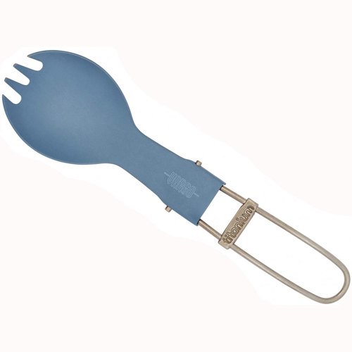 Vargo Titanium Folding Spork, Blue - SunnySports