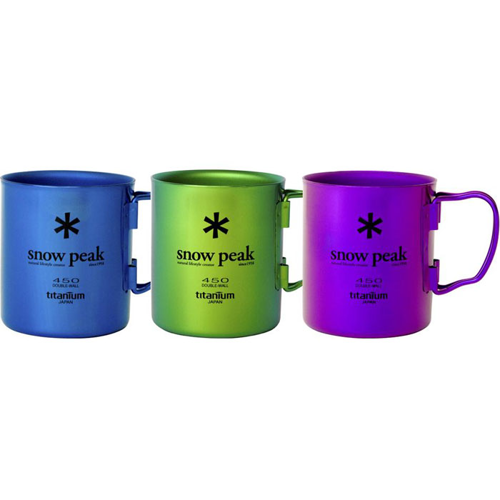 Snow Peak Titanium Double-Wall 450 Colored Mug - 450 ml.