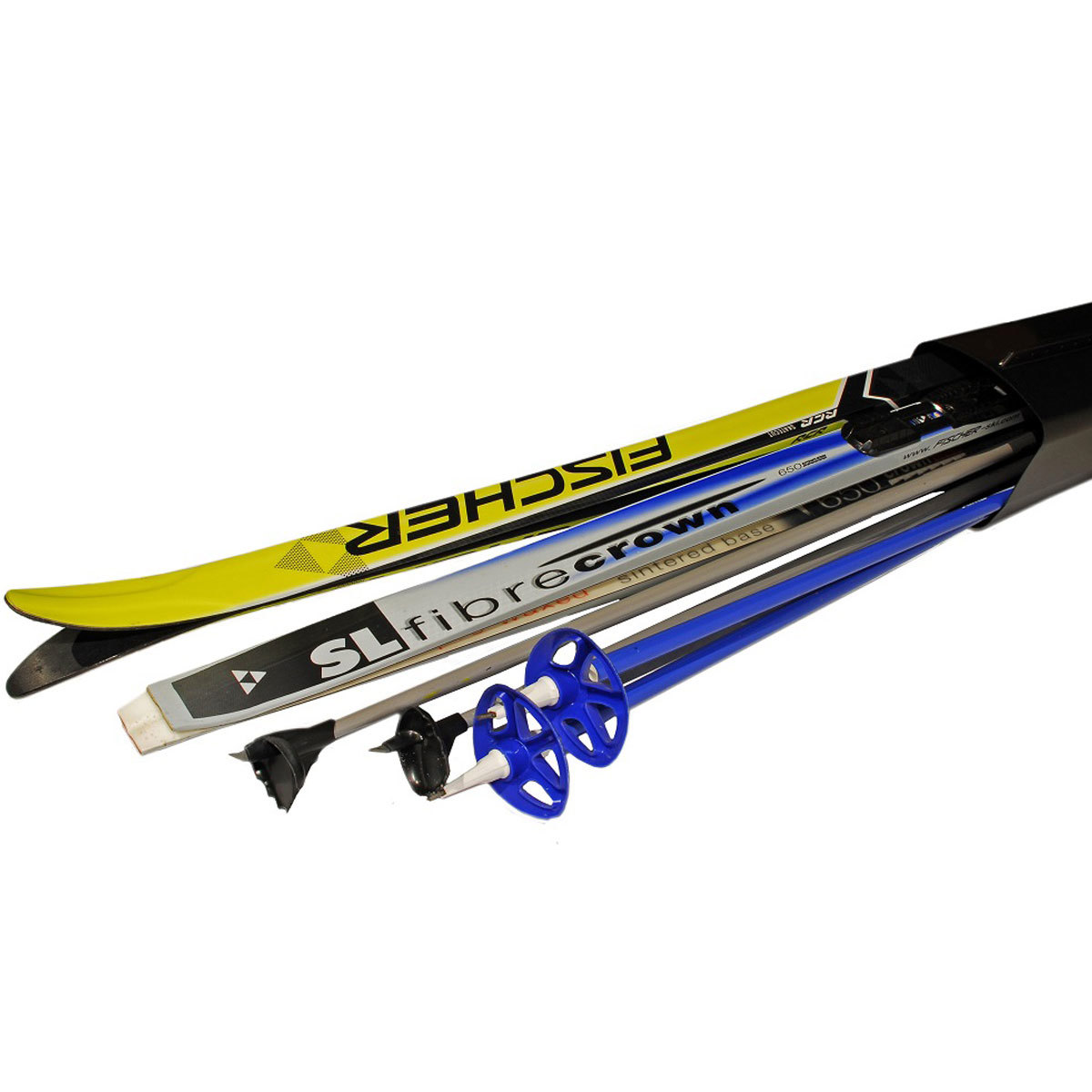 Sportube Series 2 Adjustable Length Double Ski Travel Case - Black ...