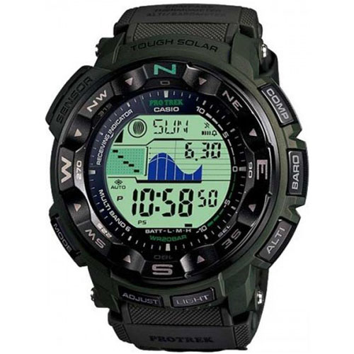 Casio Prw2500b-3 Pro-trek Watch With Camo Band | Myz